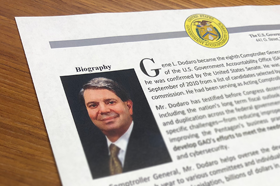 Gene L. Dodaro Biography | U.S. GAO